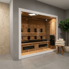 Sauna Combiné 210 Valero Pro | Infrarouge & Traditionnel | SuperSauna